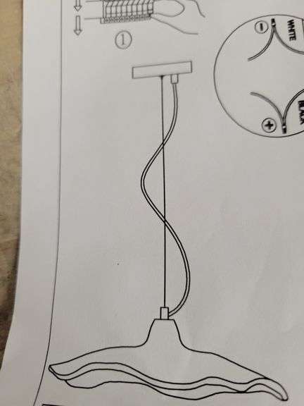 Hanging Ceiling Light Fixture | Open Box | (See Condition Notes) - Rio ...