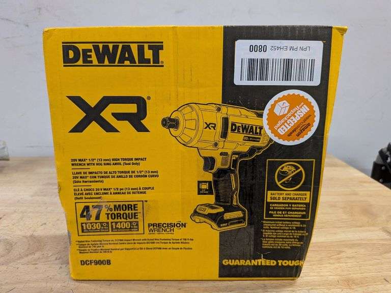 DEWALT 20V MAX XR 1/2 High Torque Impact Wrench Hog Ring (Tool Only ...