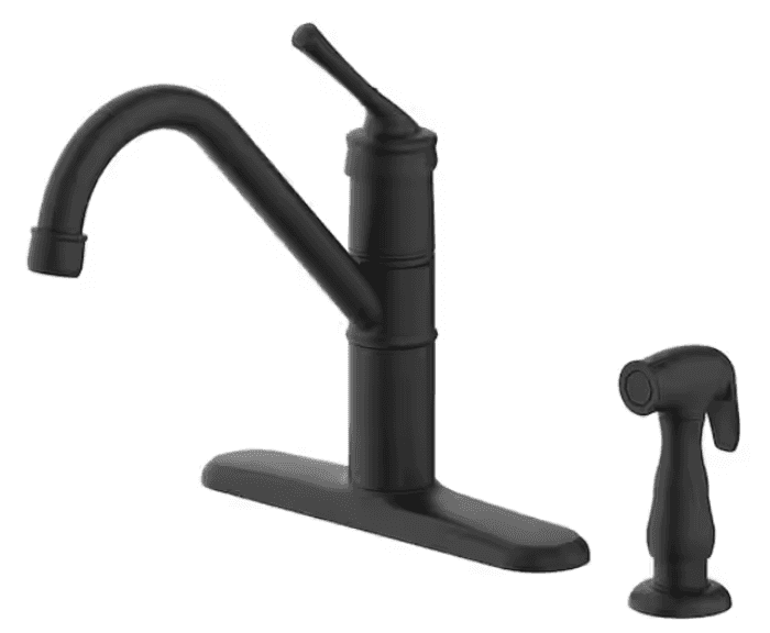 Glacier Bay Barnhart Single-Handle Kitchen Faucet with Side Sprayer in ...