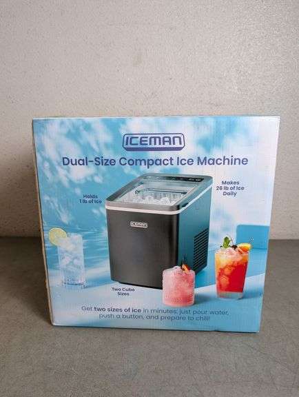 ICEMAN Dual-Size Compact Ice Machine, Ice Basket and Scoop | Open Box ...