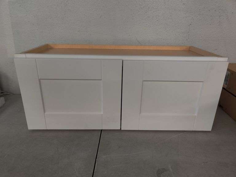 Hampton Bay Shaker 30 in. W x 12 in. D x 12 in. H Assembled Wall Bridge ...