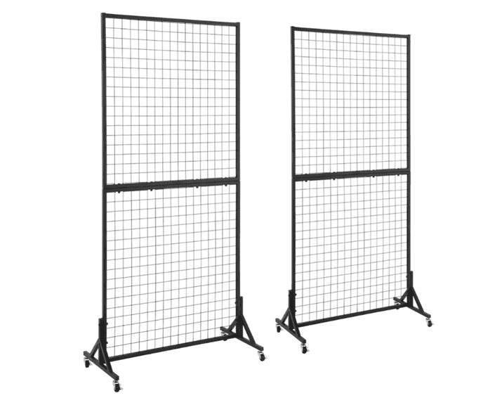 OUDUCK 2 Pack 3'x6' Grid Wall Panels Standing Wire Grid Display Rack ...