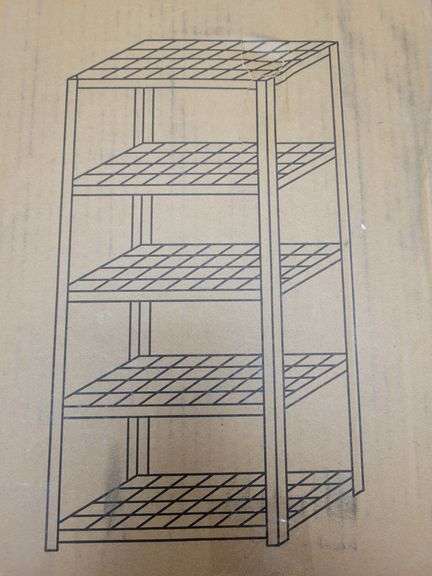 UNKNOWN 5-Tier Storage Shelf - Black | Open Box - Rio Grande Trade