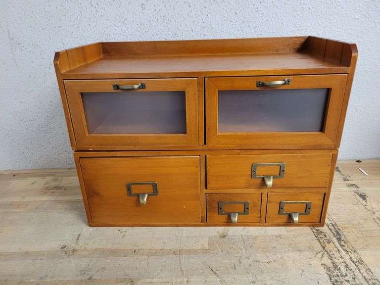 2 Layer Desktop Organization Cabinet With Drawers | Open Box | (See ...