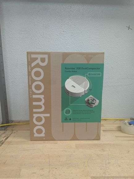ROOMBA 208 DustCompactor Combo Robot, White | Open Box | (See Condition ...
