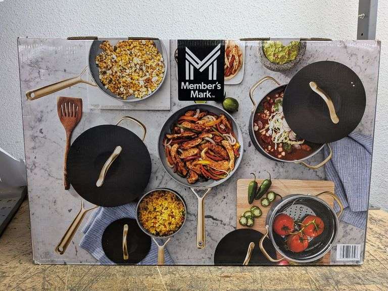 MEMBERS MARK Non-Stick Ceramic Cookware Set 11 Pieces | Like New | (See ...