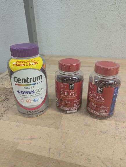 2 Pack of MEMBERS MARK Krill Oil and CENTRUM Multivitamin Bundle | Like ...