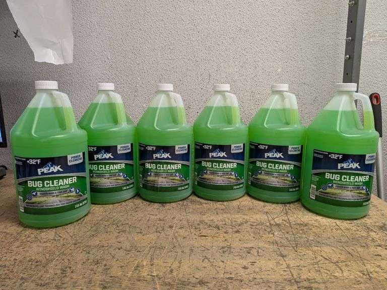 (BUNDLE) PEAK Bug Cleaning Wind Shield Wash, 6 Count | Like New | (See ...