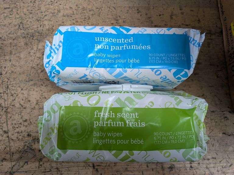 (BUNDLE) Scented and Unscented Baby Wipes, 9 Packs, Count of 2 | Open ...
