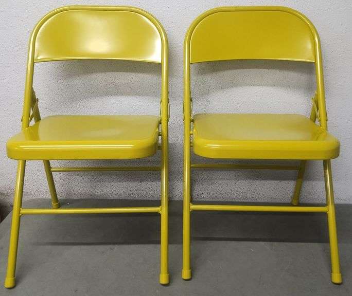 FLASH FURNITURE Hercules Colorburst Metal Folding Chairs, Set Of 2 ...
