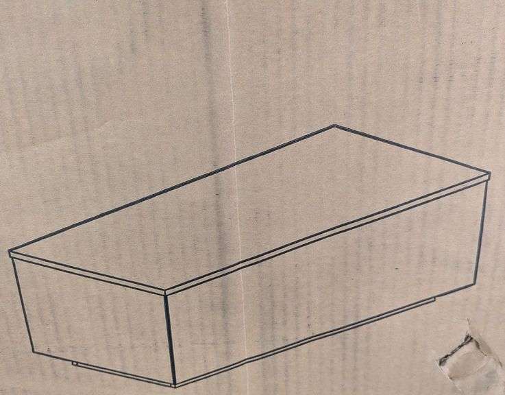 Black Grain Finish Coffee Table | Open Box | (See Condition Notes ...