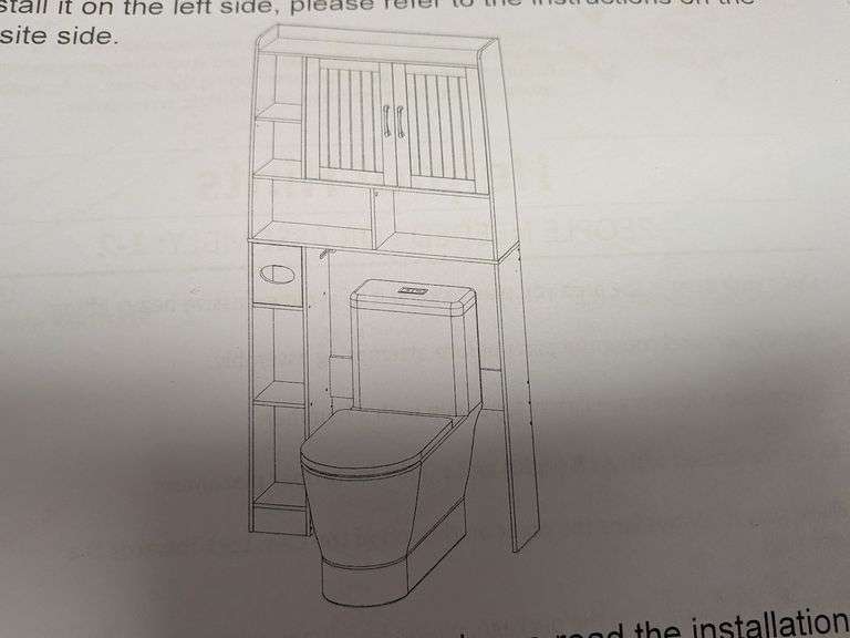 Over-The-Toilet Storage Cabinet | Open Box | (See Condition Notes ...