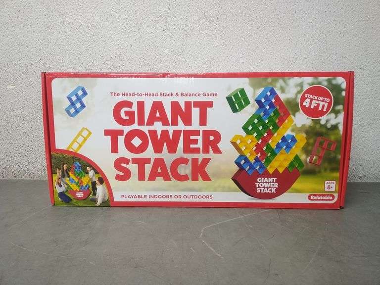 RELATABLE Giant Tower Stack Game | Like New - Rio Grande Trade