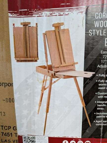 U.S. ART SUPPLY Wooden French Style Sketchbox & Easel | Like New | (See ...