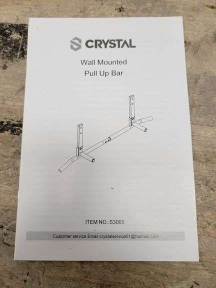 CRYSTAL Wall Mounted Pull Up Bar | Open Box | (See Condition Notes ...
