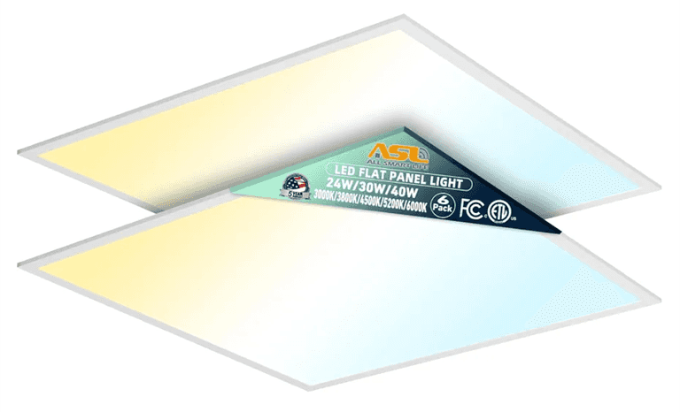 ALLSMARTLIFE 2 x 2' LED Flat Panel Troffer Light, 2pck | Open Box ...