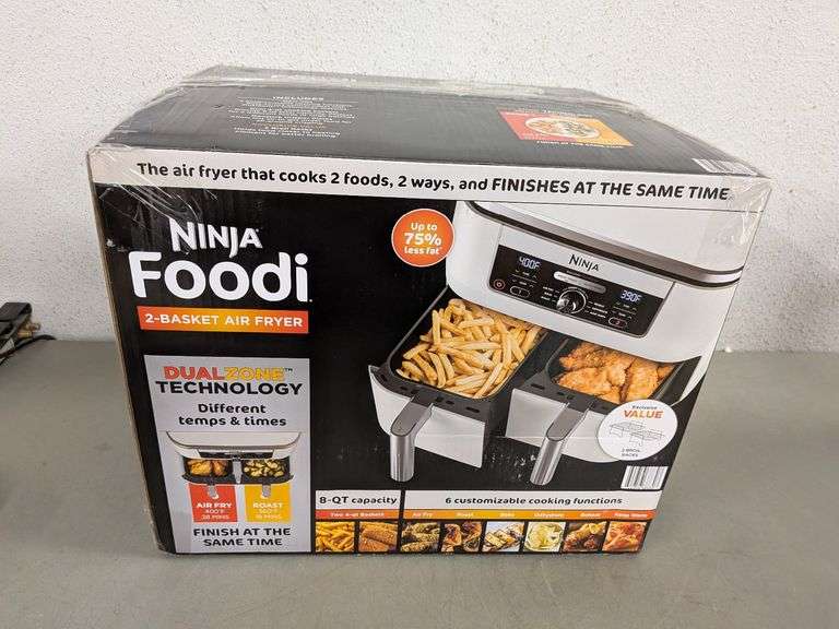 NINJA Foodi 2-Basket Air Fryer, 4qt ea | Open Box | (See Condition ...