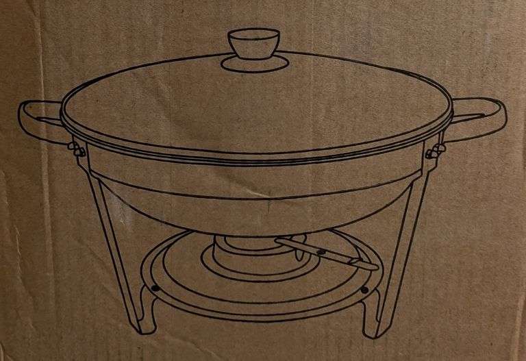 Stainless Steel Chafing Dish, 4PC | Like New | (See Condition Notes ...