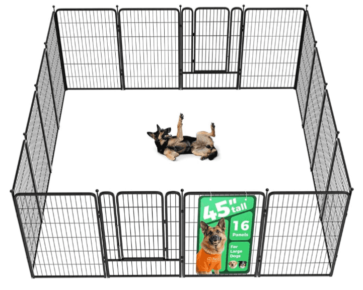 FXW Dog Playpen (45"/16Panels) (Black) | Like New - Rio Grande Trade