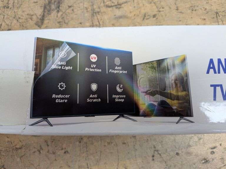 Anti-Glare Blue Light Block TV Screen Protector Film | Open Box | (See ...