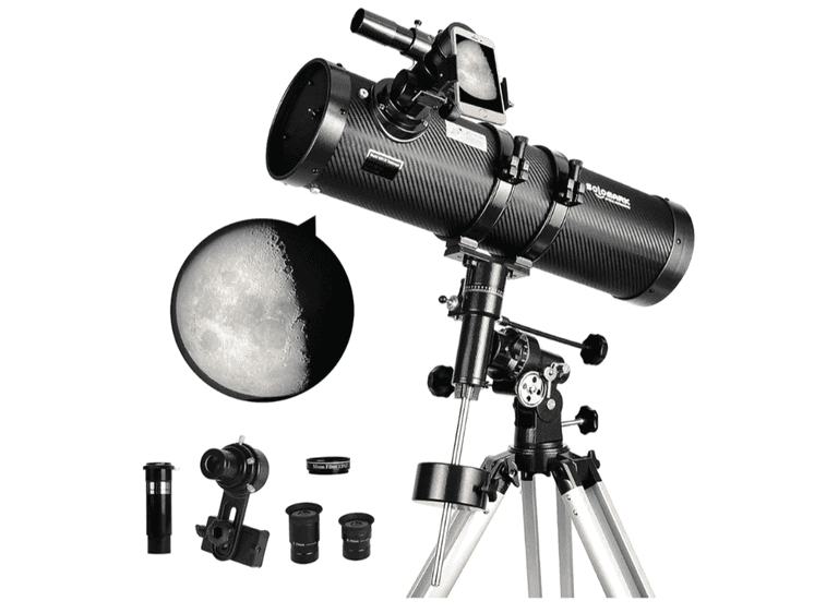 SOLOMARK Telescope 130EQ Newtonian Reflector Telescope | Open Box ...