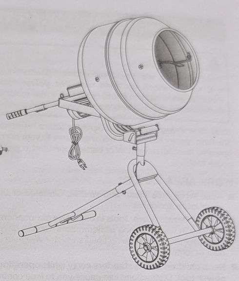 RYOBI 5.3 AMP Portable Cement Mixer | Like New | (See Condition Notes ...