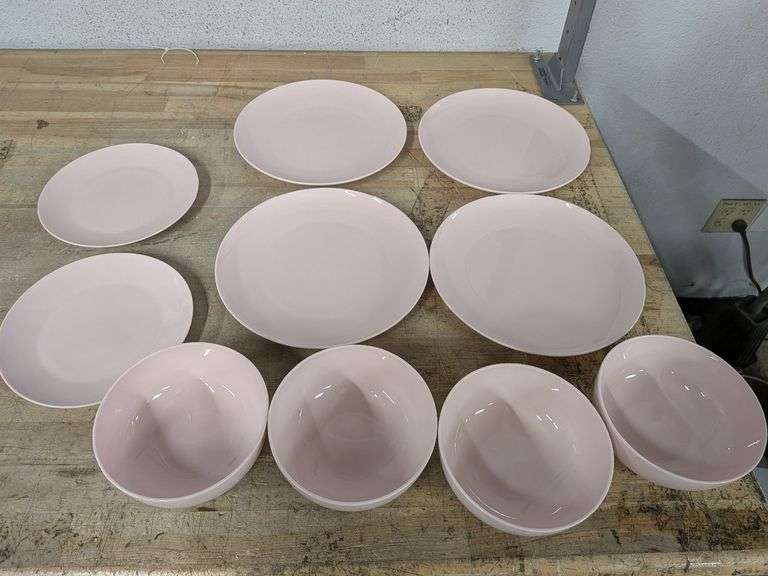 KINGSTONE Pink Plate Set, 10 PC | Open Box - Rio Grande Trade
