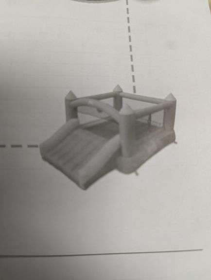 ACTION AIR Castle Bouncer with Slide | Like New | (See Condition Notes ...