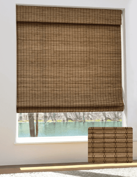 UNISHADES Cordless Bamboo Roman Shades | Open Box | (See Condition ...