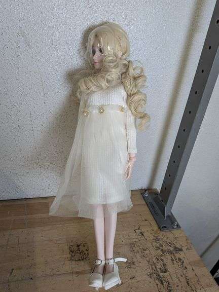 PROUDOLL 1/3 BJD Doll White Dress with Light Beige Hat (RL) | Open Box ...