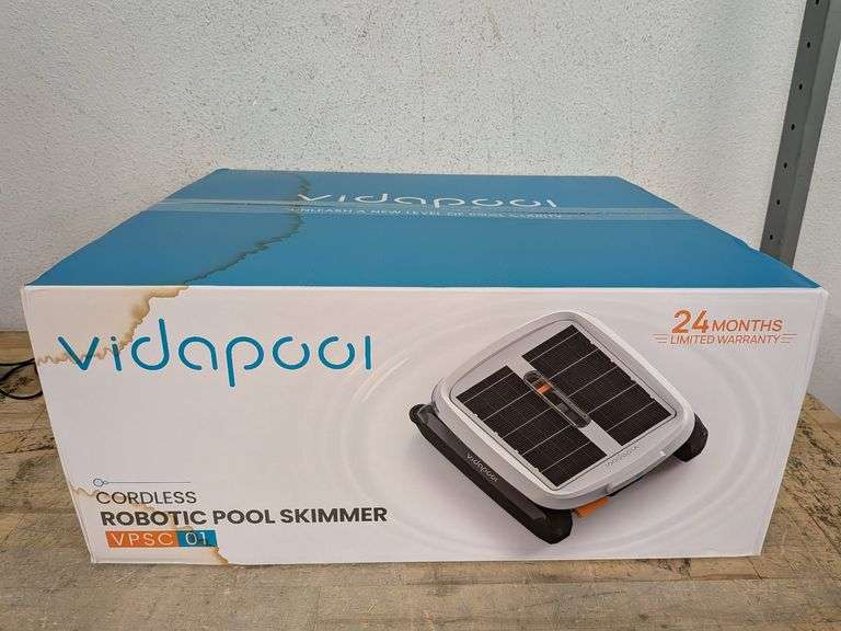VIDAPOOL Robot Pool Skimmer Cordless | Open Box | (See Condition Notes ...