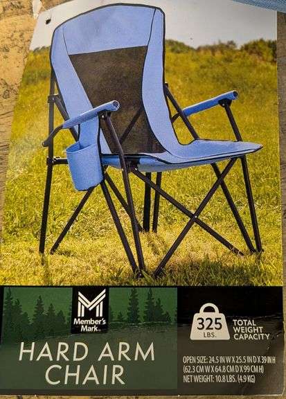 MEMBER'S MARK Hard Arm Chair | Open Box | (See Condition Notes) - Rio ...