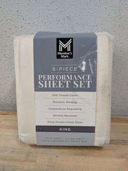 MEMBER'S MARK Performance Sheet Set, 6pc, King-Sized | Like New | (See ...