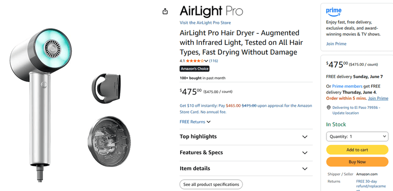 L'OREAL x Zuvi AirLight Pro - Professional Infrared Hair Dryer | Like ...
