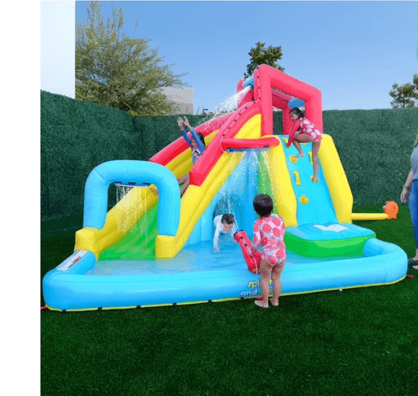 MY 1ST Water Slide Splash And Slide With Tunnel And Water Arch | Open ...