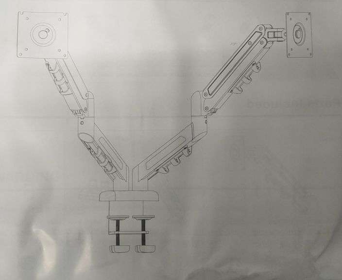 FLEXISPOT MA1B-D Dual Monitor Arms | Open Box | (See Condition Notes ...
