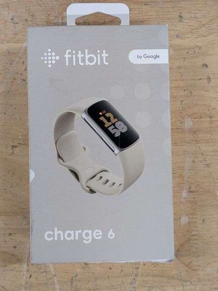 Fitbit Charge 6 Fitness Tracker, Porcelain/Silver | Open Box | (See ...