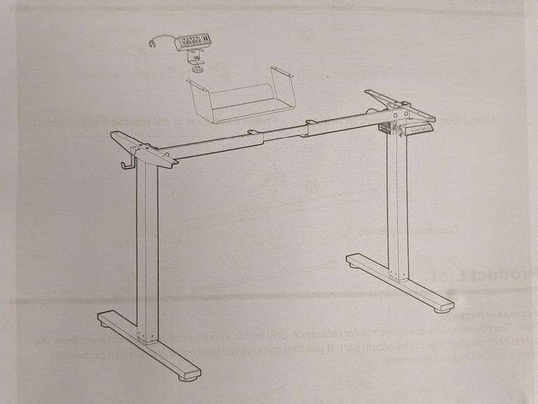 FLEXISPOT Black Metal Standing Desk | Open Box | (See Condition Notes ...