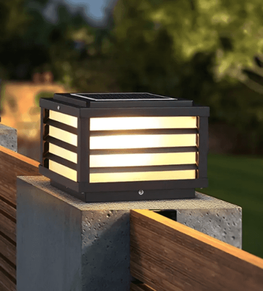 Black Rectangle LED Outdoor Post Light | Open Box | (See Condition ...