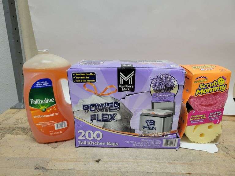 CLEANING BUNDLE- MEMBERS MARK Power Flex Tall Kitchen Bags, 200ct ...