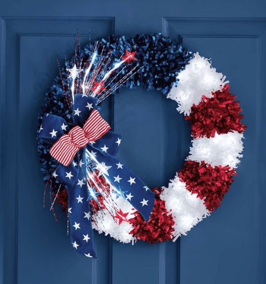 (BUNDLE) MEMBER'S MARK Re-Lit 22" Sparkling Tinsel Wreath, 2 Pack ...