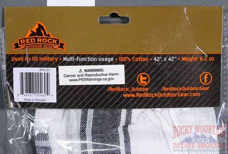 New Red Rock Tactical Black & White 42"X42" Shemagh. These are a great ...