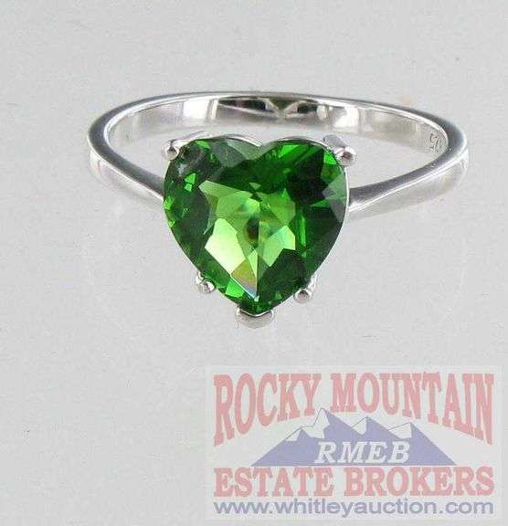 Beautiful Sterling & Helenite Cocktail Ring, 9. - Rocky Mountain Estate ...