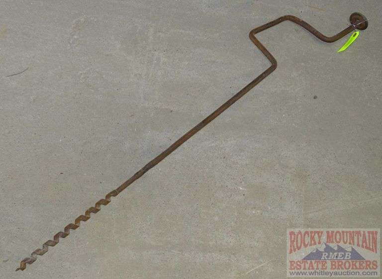 Cool Vintage Hand Auger. - Rocky Mountain Estate Brokers Inc.