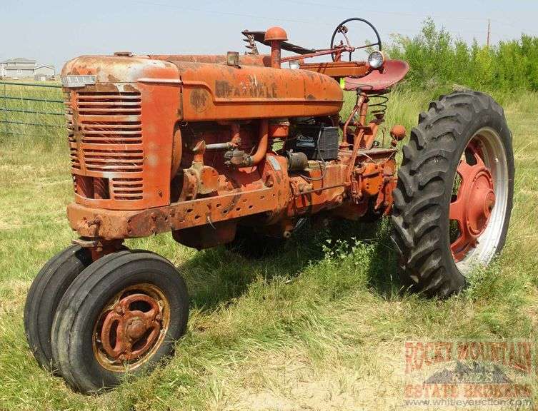McCormick Farmall "M" Tractor W/ 7' Side Bar Sickle Mower, Serial ...