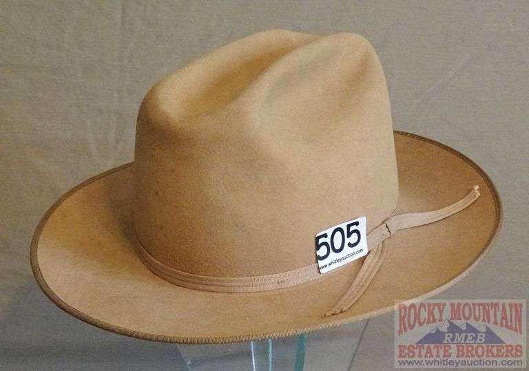Vintage Corral West 7X Cowboy Hat W/ Bound Edge in Good Condition, made ...