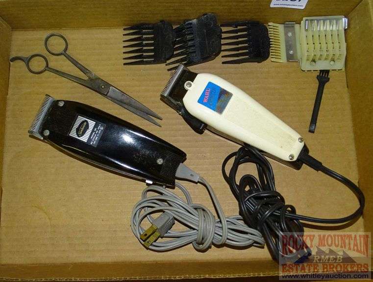 Sunbeam Model 80 & Wahl Home Cut Clippers with Accessories & Scissors ...
