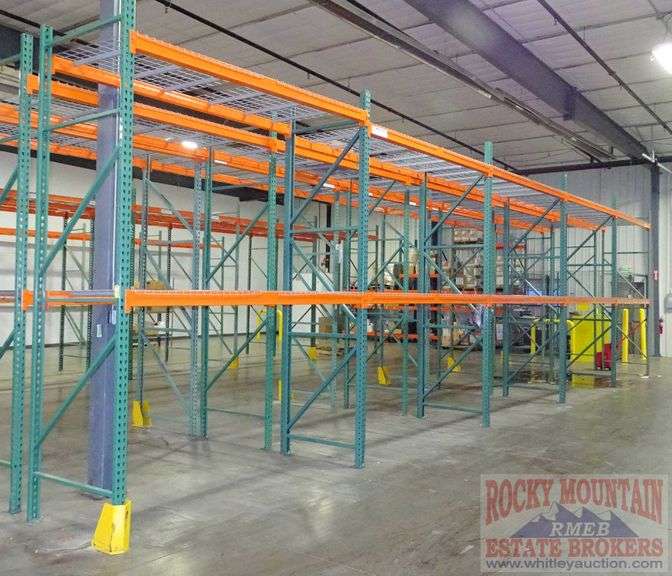5 Bay Pallet Rack W/ Wire Decking. - Rocky Mountain Estate Brokers Inc.