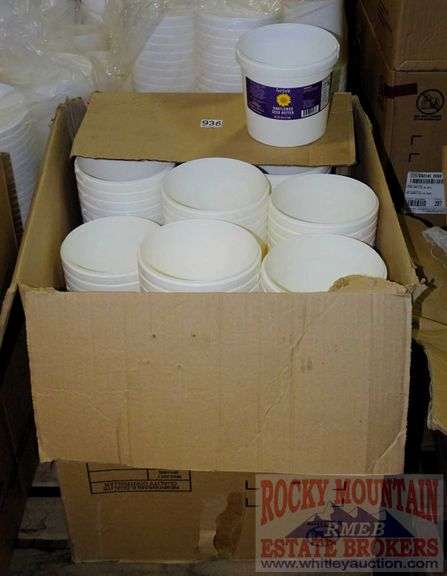 Large box with new 5 lb. Sunflower Seed Butter buckets. All for one ...