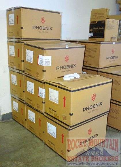 9 sealed 800 count boxes of Phoenix white 3" screw on lids. These lids ...